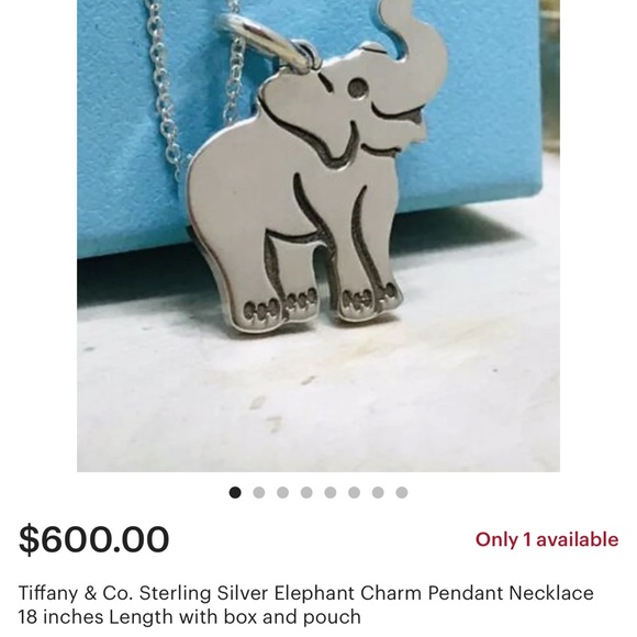 Tiffany & Co. | Jewelry | Tiffany Co Elephant Never Forgets Charm ...